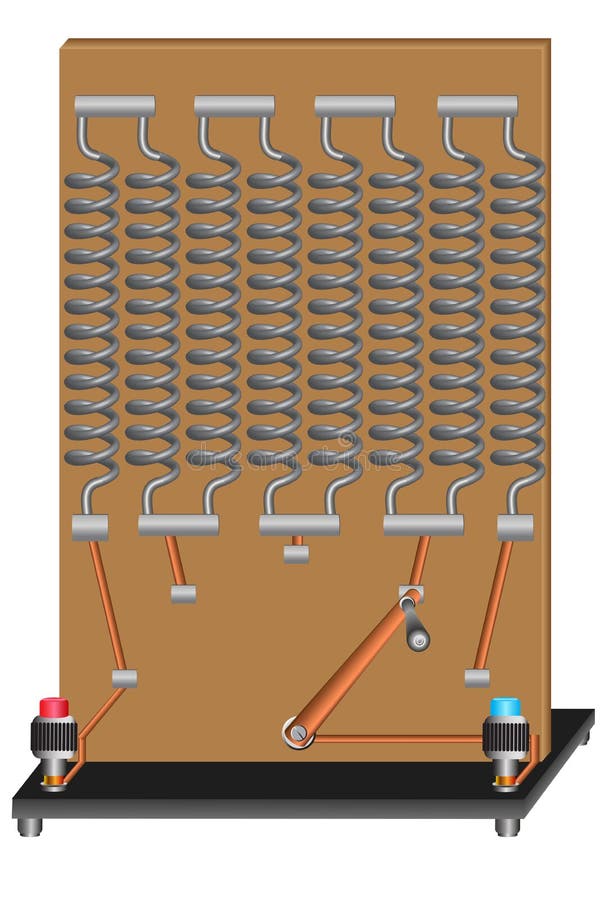 A Rheostat is a Physical Device Used To Adjust Current Stock Vector ...