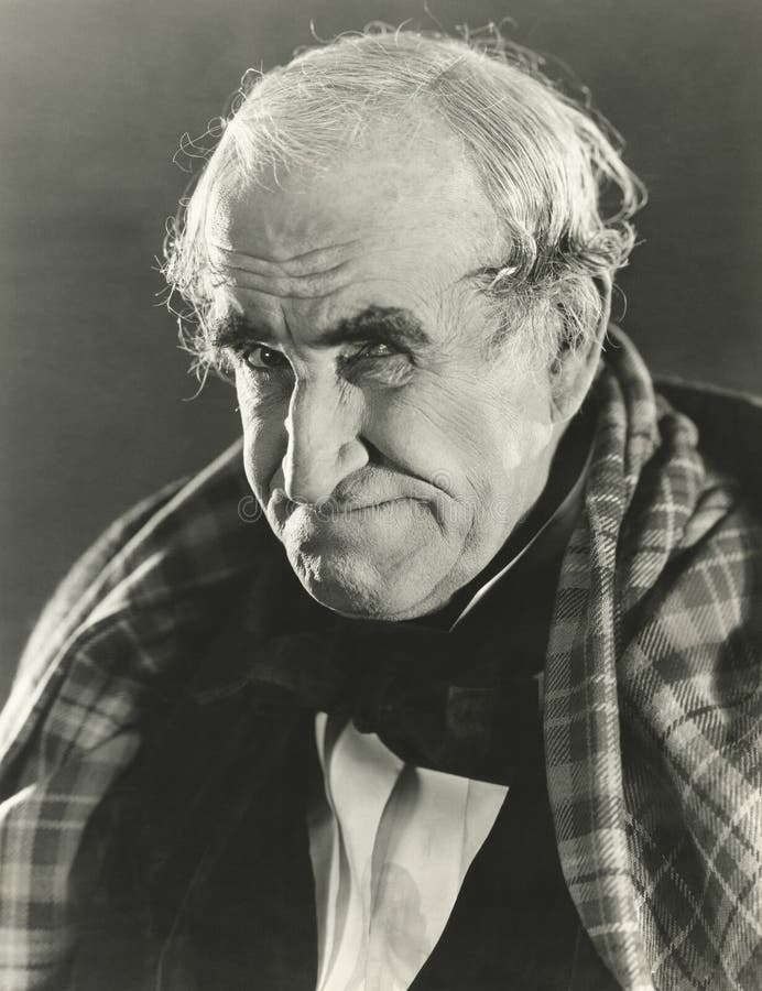 Старший Gumpy стоковое изображение. изображение насчитывающей ...