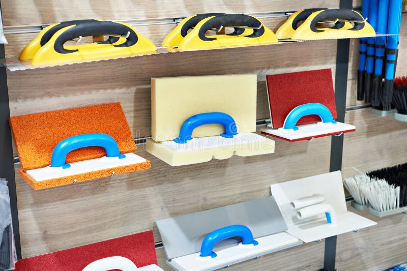 Ð¡onstruction Spatula Tools in Store Stock Image - Image of spatula ...