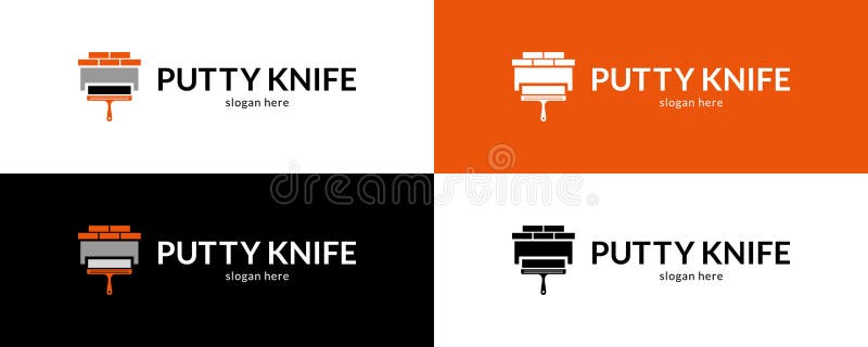 Ð¡onstructive Putty Knifes Logo Stock Vector - Illustration of masonry ...