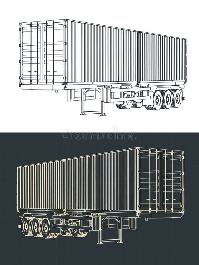Shipping Container Drawings Stock Illustrations – 122 Shipping ...