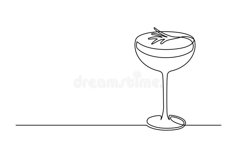 Continuous Line Drawing Cocktail Stock Illustrations – 1,225 Continuous ...