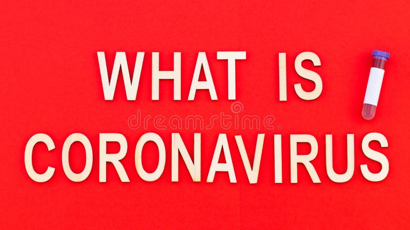 Ð¡oronavirus Outbreak. Text in Wooden Letters on a Red Background Stock ...