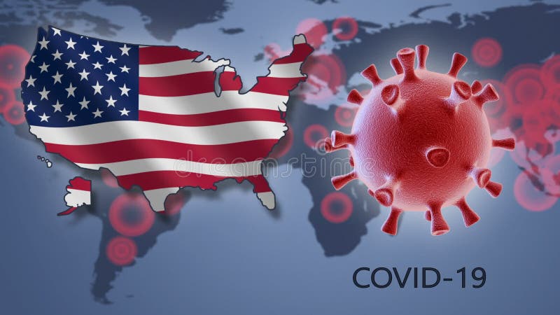 Coronavirus in USA stock footage. Video of geography - 177175466