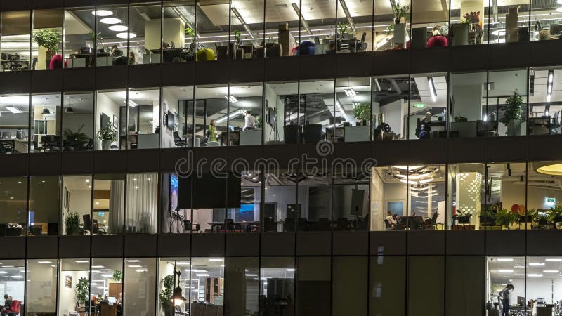 Ð¡reative Office Workers during Operation and at the End of Working Day ...