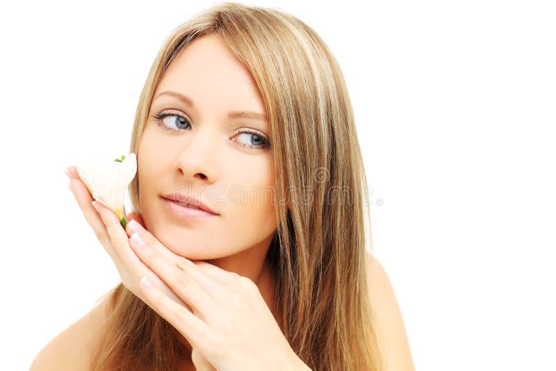 Woman with Beautiful Nails and Eye Makeup Stock Image - Image of nails ...