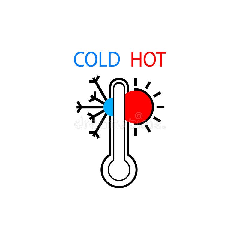 Hot and Cold Sign Icon. Hot and Cold Color Symbol. Stock Vector ...