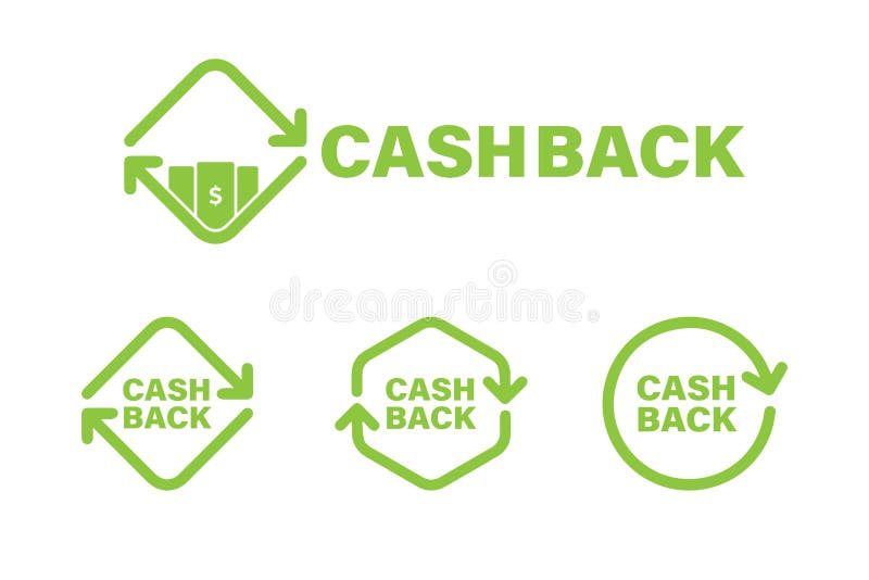 Set of Cash Back Icons, Repeated Arrow Flat Design Vector Icon Stock ...