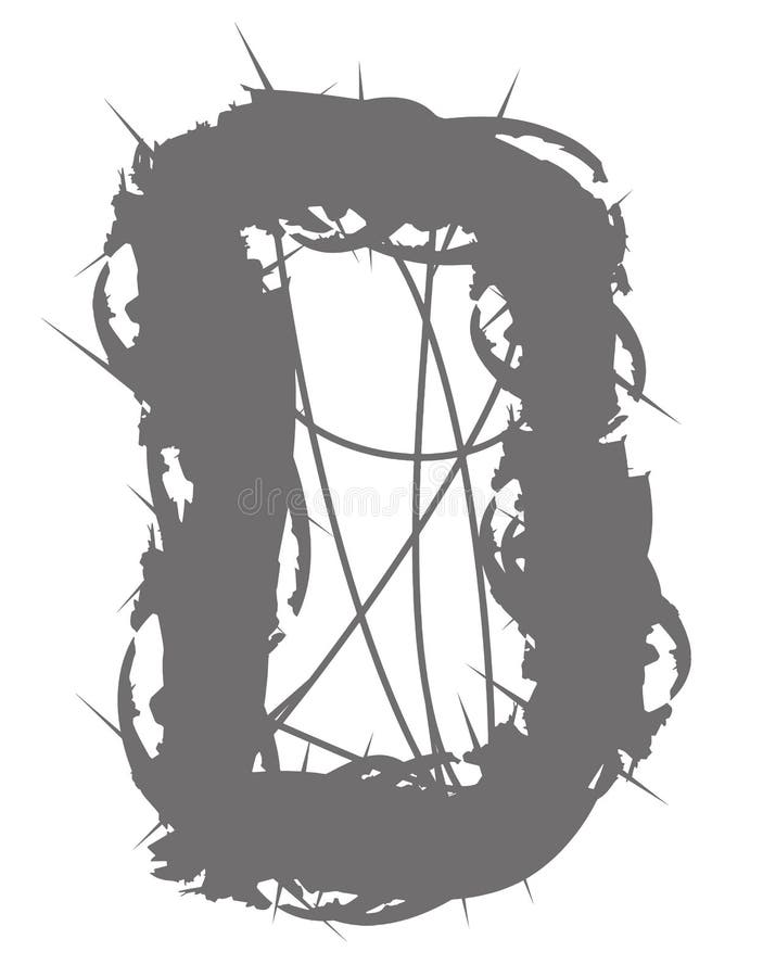 шрифт Torned Vector Letterart. Иллюстрация вектора - иллюстрации ...