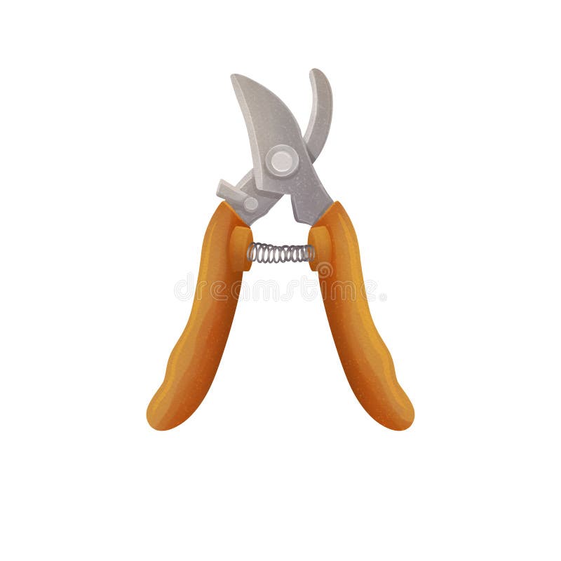 Gardening Scissors for Plant Care Stock Image - Illustration of ...