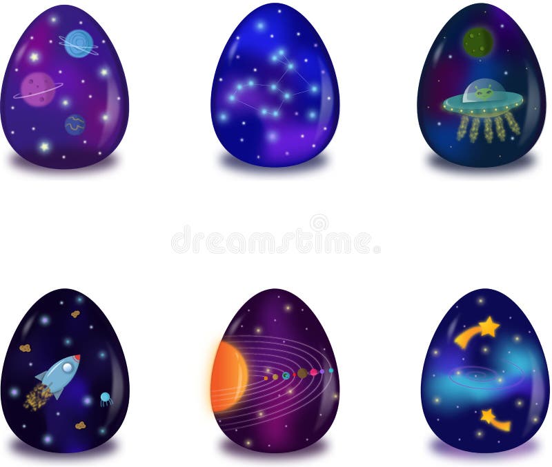 Easter Eggs Falling Background with Copy Space Vector Illustration ...