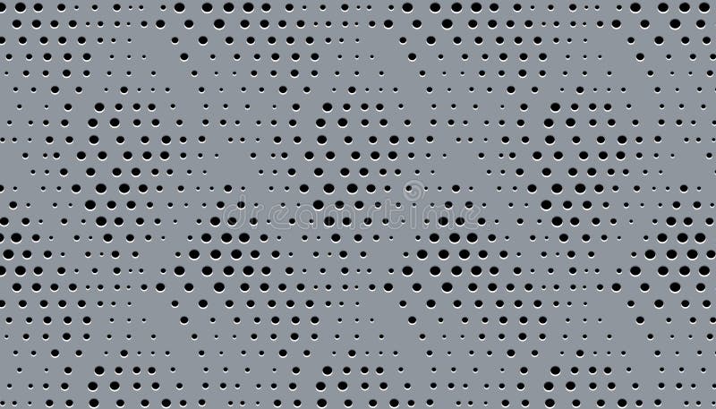 Metal Perforated Pattern Texture Mesh Background.Vector Seamless ...
