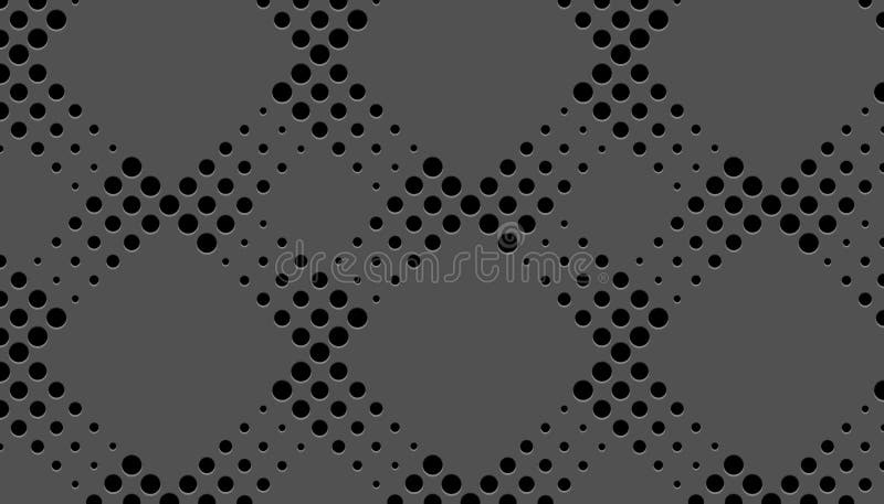 Metal Perforated Pattern Texture Mesh Background.Vector Seamless ...