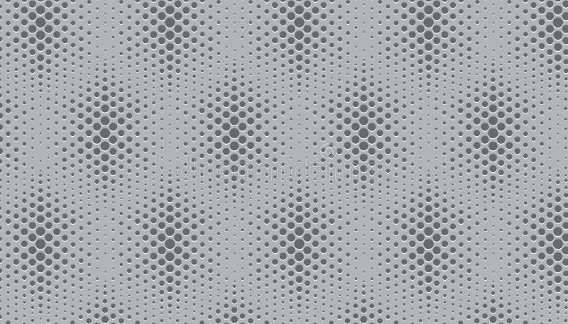 Metal Perforated Pattern Texture Mesh Background.Vector Seamless ...