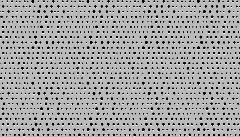Metal Perforated Pattern Texture Mesh Background.Vector Seamless ...