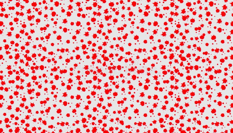 Blood Splash, Red Sprite Paint Illustration.Vector Seamless Pattern ...