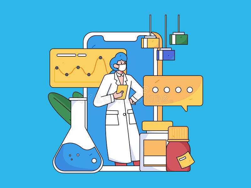 Medical Characters Fighting the Epidemic Flat Vector Concept Operation ...