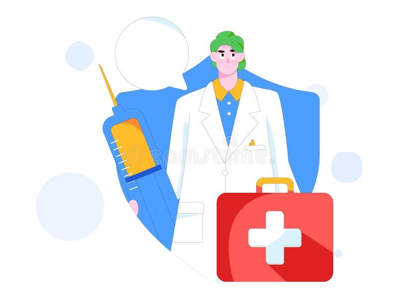Medical Characters Fighting the Epidemic Flat Vector Concept Operation ...