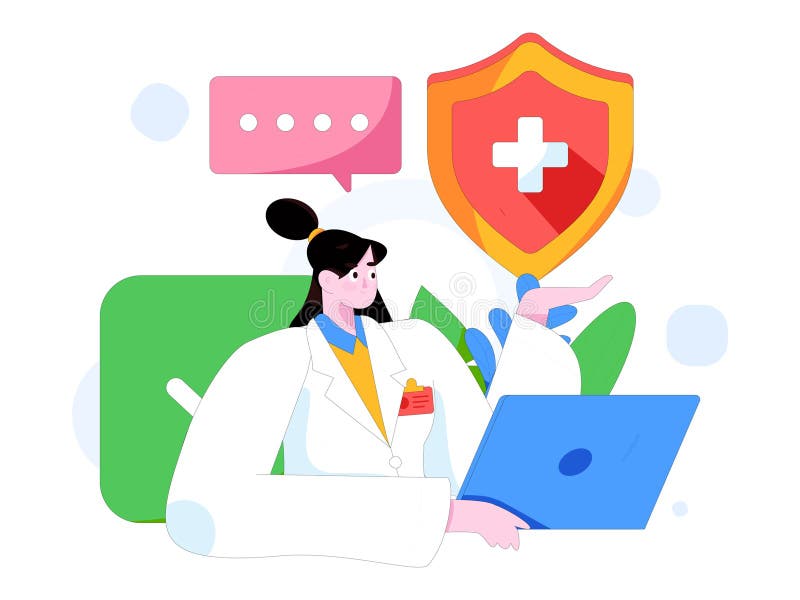 Medical Characters Fighting the Epidemic Flat Vector Concept Operation ...