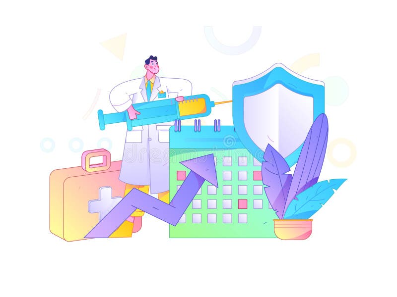 Medical Characters Fighting the Epidemic Flat Vector Concept Operation ...