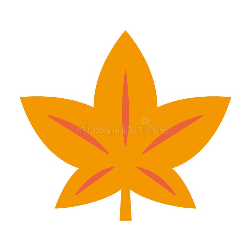 Maple Leaf, Simple Icon, Illustration Stock Photo - Illustration of ...
