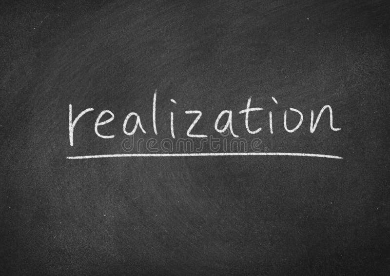 Realization 库存照片. 图片 包括有 黑板, 白垩, 认识, 概念, 抽象, 教育, 背包 - 165504770