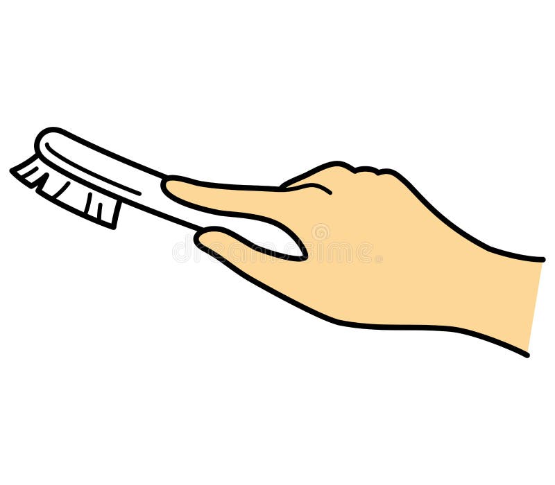 Hand, Cleaning with Hand Brush, Illustration Image Stock Image ...