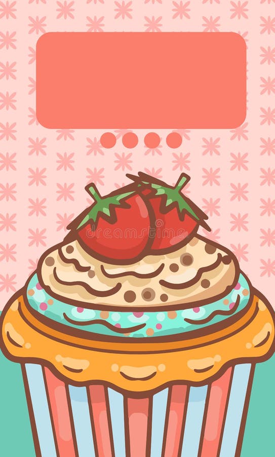 Hand Drawn Cartoon Cake Dessert Illustration Poster Design Stock Vector ...