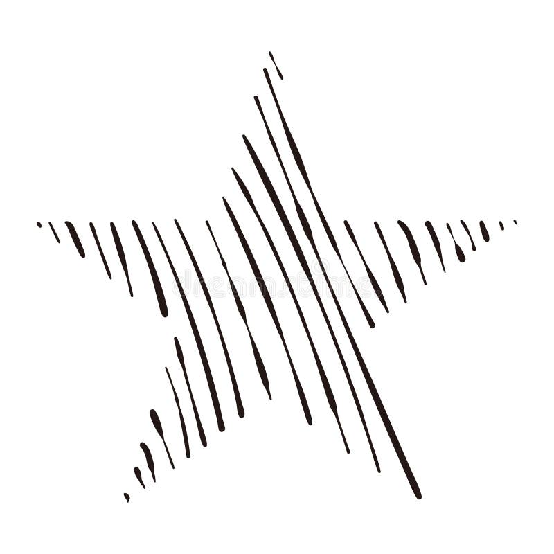 Abstract Star Line Vector Element Stock Illustration - Illustration of ...