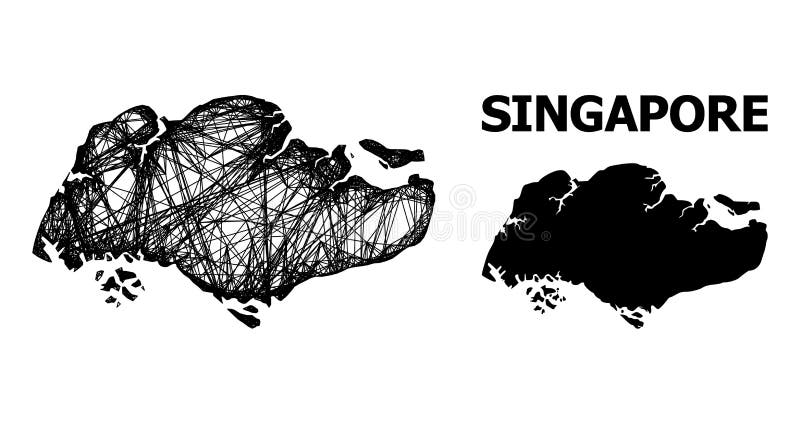 新加坡网络地图 库存例证. 插画 包括有 地区, 新加坡, 设计, 抽象, 区域, 等高, 胴体肉, 几何 - 162285563