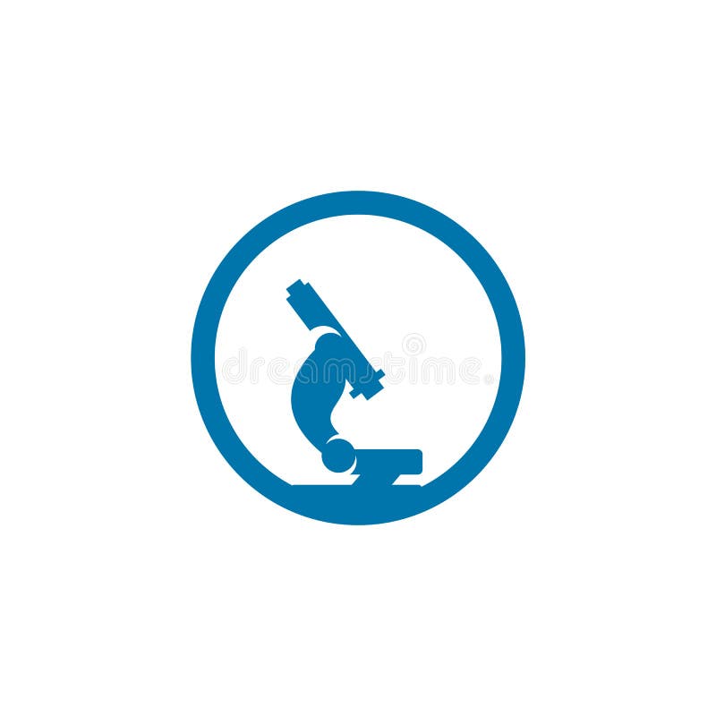 显微镜标志符号设计模板 库存例证. 插画 包括有 设计, 玻璃, 原子, 商业, 实验室, 化学制品, 分子 - 198236719