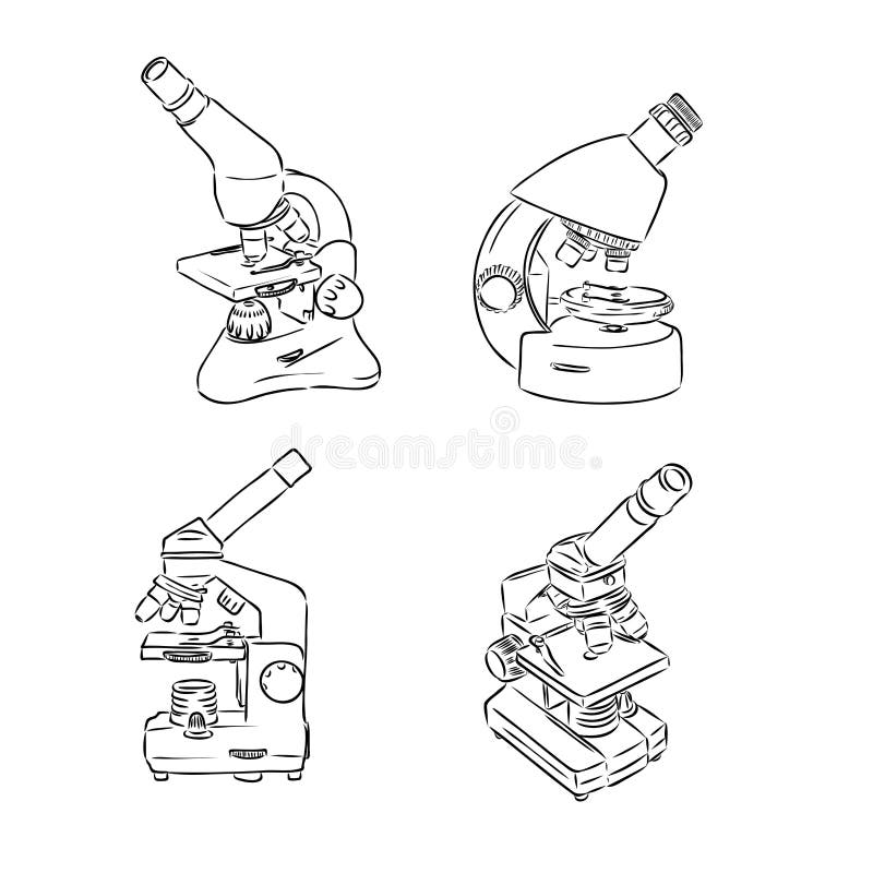 显微镜线型矢量图插图. 显微镜标志. 矢量图插图 库存例证. 插画 包括有 医学, 微生物学, 图标, 实验室 - 247916070
