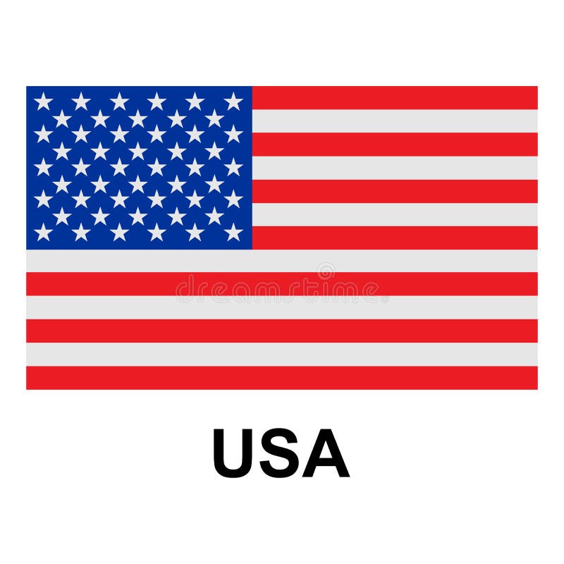 美国国旗图标矢量图设计国家标志 向量例证. 插画 包括有 文化, 国家, 象征, 状态, 星形, 第四 - 183596175