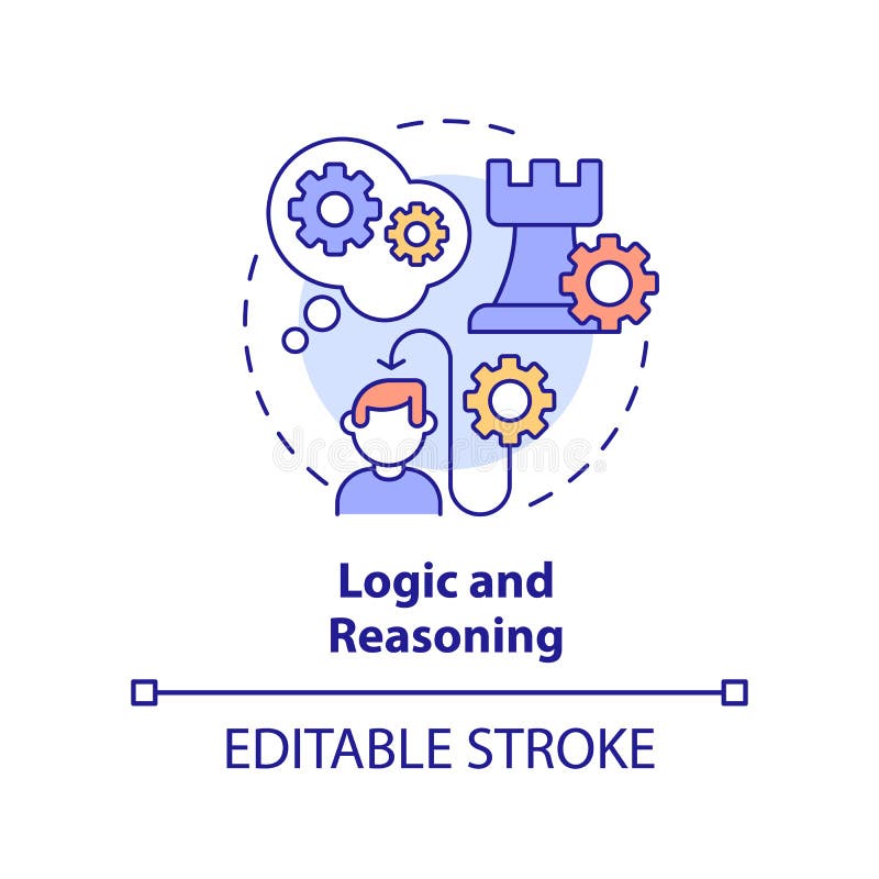 逻辑推理概念图标 向量例证. 插画 包括有 艺术, 例证, 创造性, 抽象, 概念, 决策, 分级显示 - 250395174