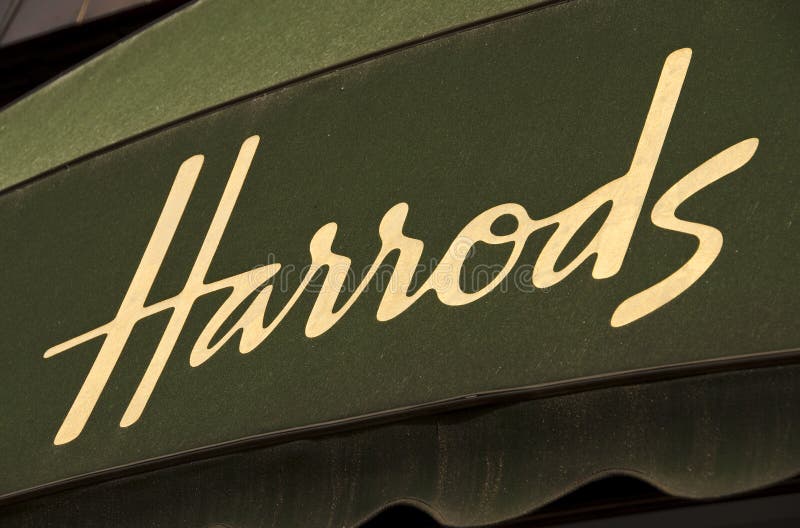 Harrods Sign & Symbol在伦敦，Shop Theme 编辑类照片 - 图片 包括有 商业, 中央: 170422571
