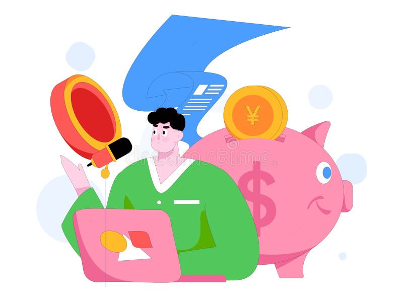 Internet Financial Management Investment Flat Vector Concept Operation ...