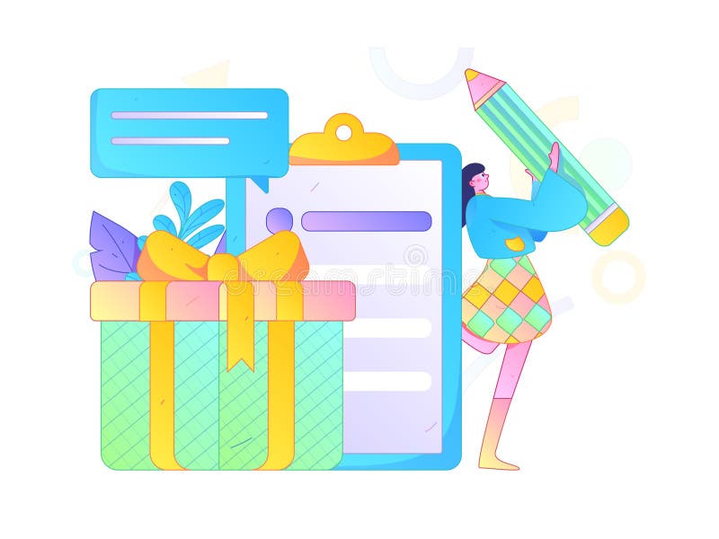 Invite Friends To Conduct Questionnaire Flat Vector Concept Operation ...