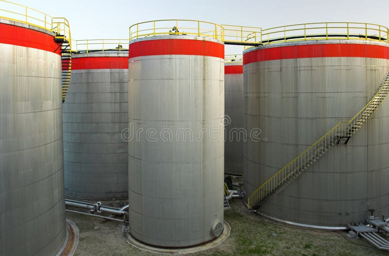0il tanks stock image. Image of morning, large, flammable - 2264823
