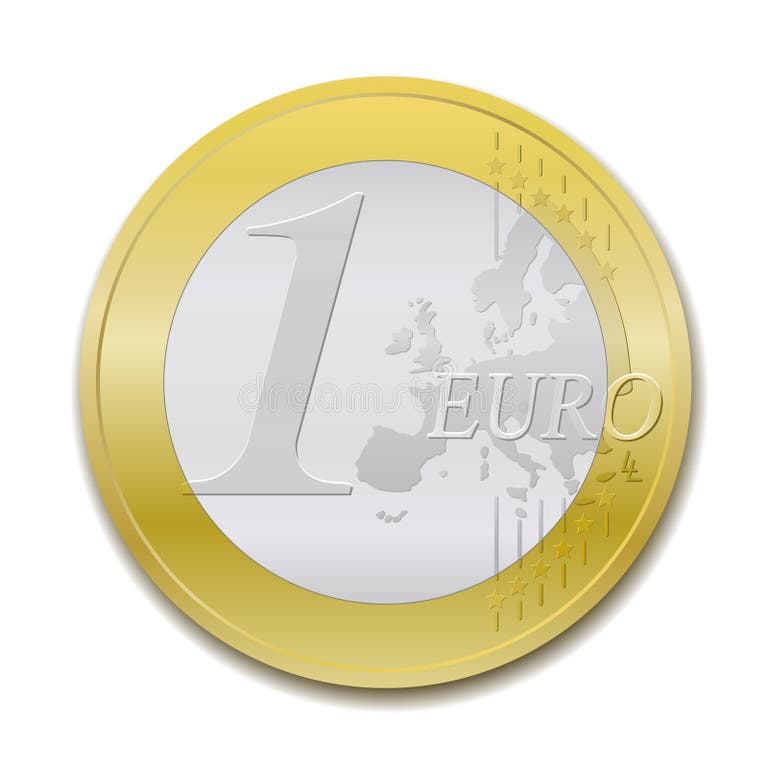 One Euro Coin Illustration Stock Illustrations – 1,111 One Euro Coin ...