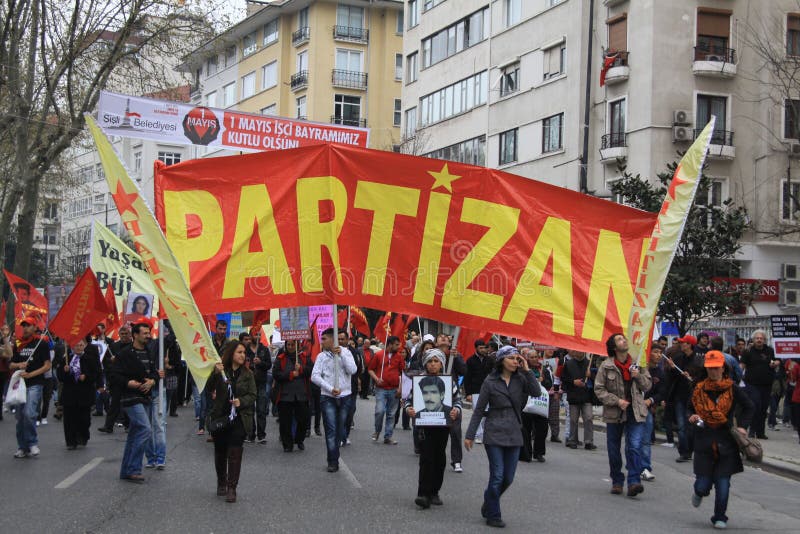 1 May in Taksim, Istanbul editorial image. Image of celebrate - 19353000