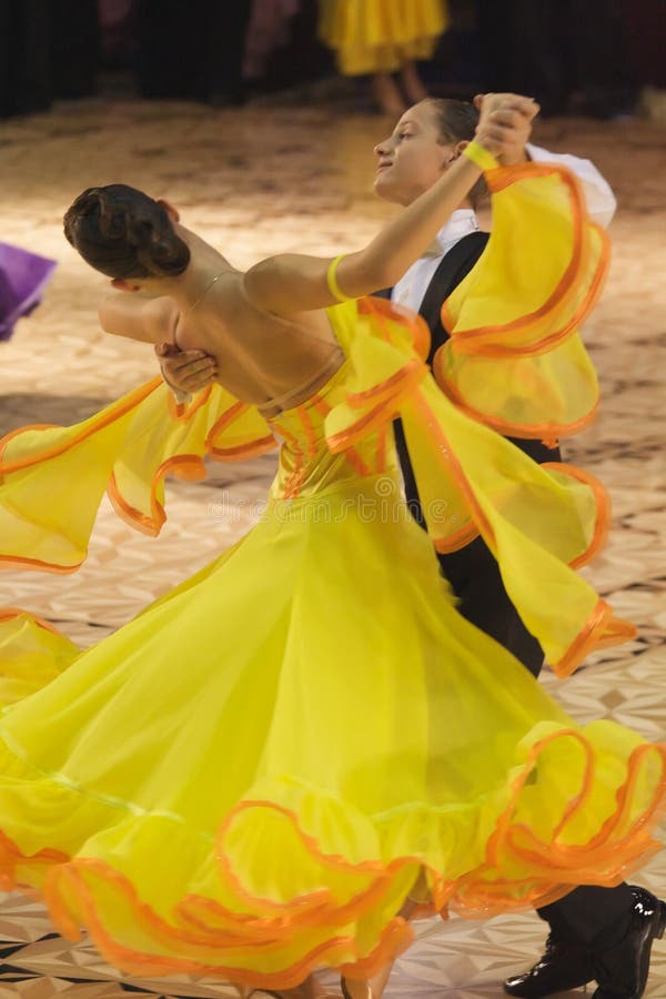 Open Standard Dance Contest, 12-13 Years Old Editorial Stock Photo ...