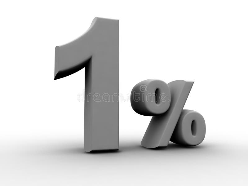 1 Percent stock illustration. Illustration of percent - 2464886