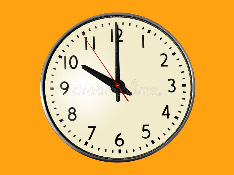 10:00uhr stockbild. Bild von schule, vorwahlknopf, hand - 5035655