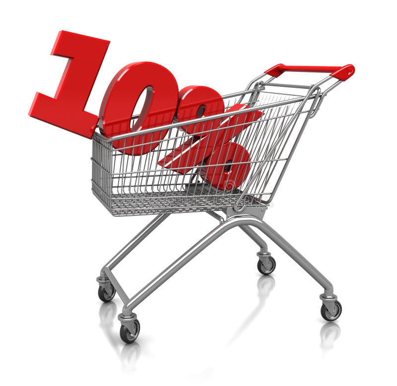 Shopping Cart (100 OFF) stock illustration. Illustration of numbers ...