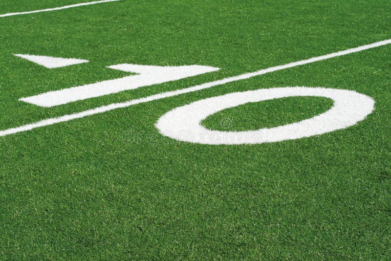10 yard line stock image. Image of highschool, endzone - 3385621