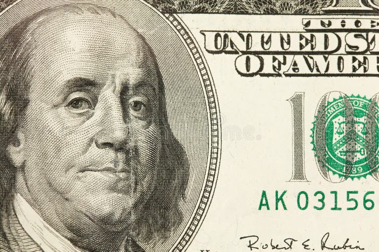 100 Dollar Bill Abstract stock photo. Image of paper - 16783992