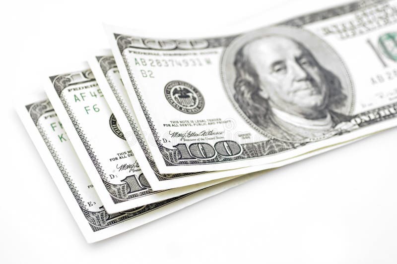 100 dollar bill stock photo. Image of isolated, business - 255106