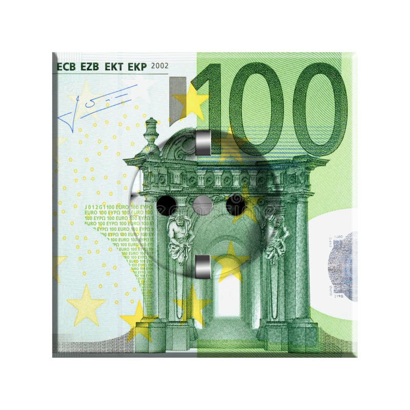 100 euro bankbiljet stock foto. Image of gevouwen, gegevens - 25160720