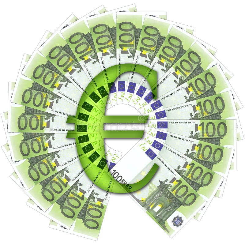 Euro banknotes stock illustration. Illustration of graphic - 76136189