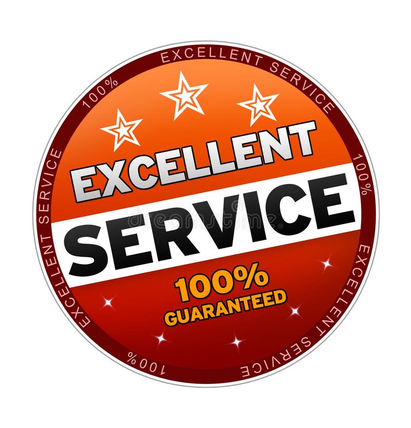 100% Excellent Service Stock Photography - Image: 23045882